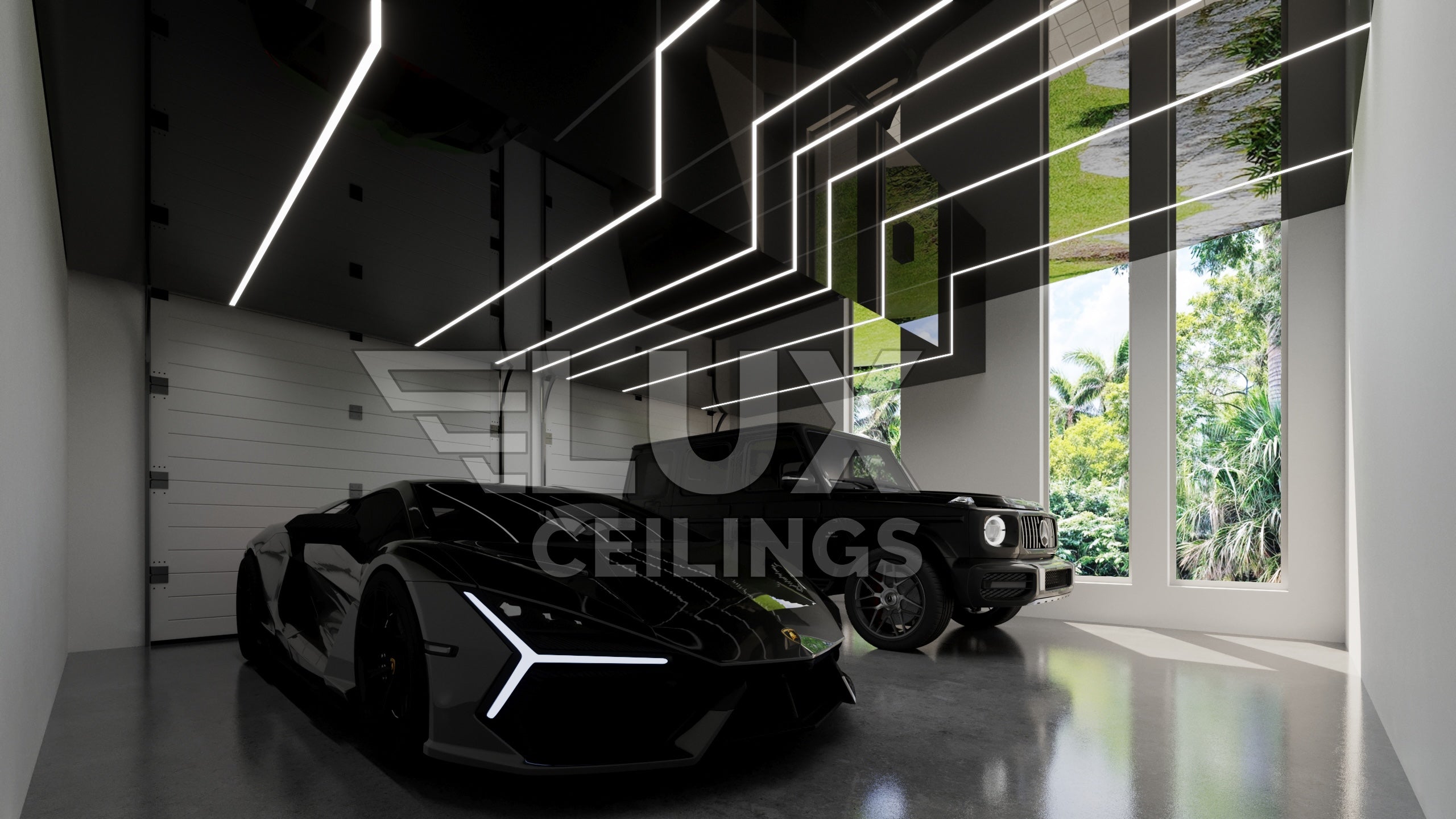 CUSTOM CAR GARAGE – LUX CEILINGS